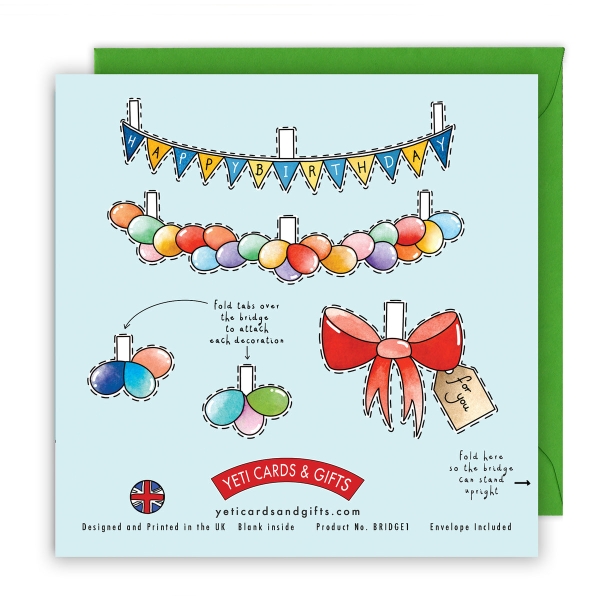 Decorate the Clifton Suspension Bridge Birthday Card – Yeti Cards & Gifts